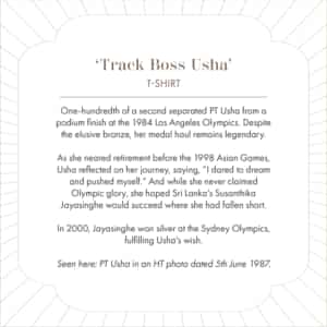 'Track Boss Usha' T-Shirt - HT Merch