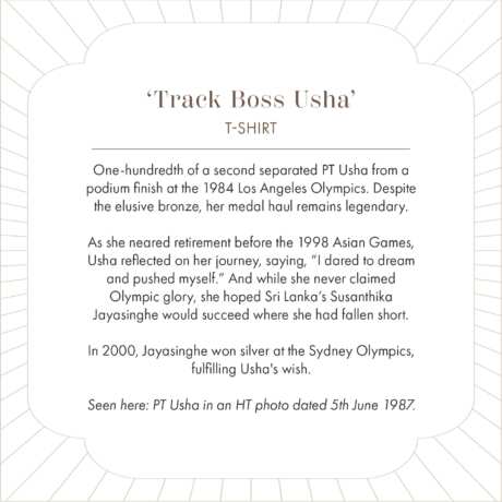 'Track Boss Usha' T-Shirt - HT Merch
