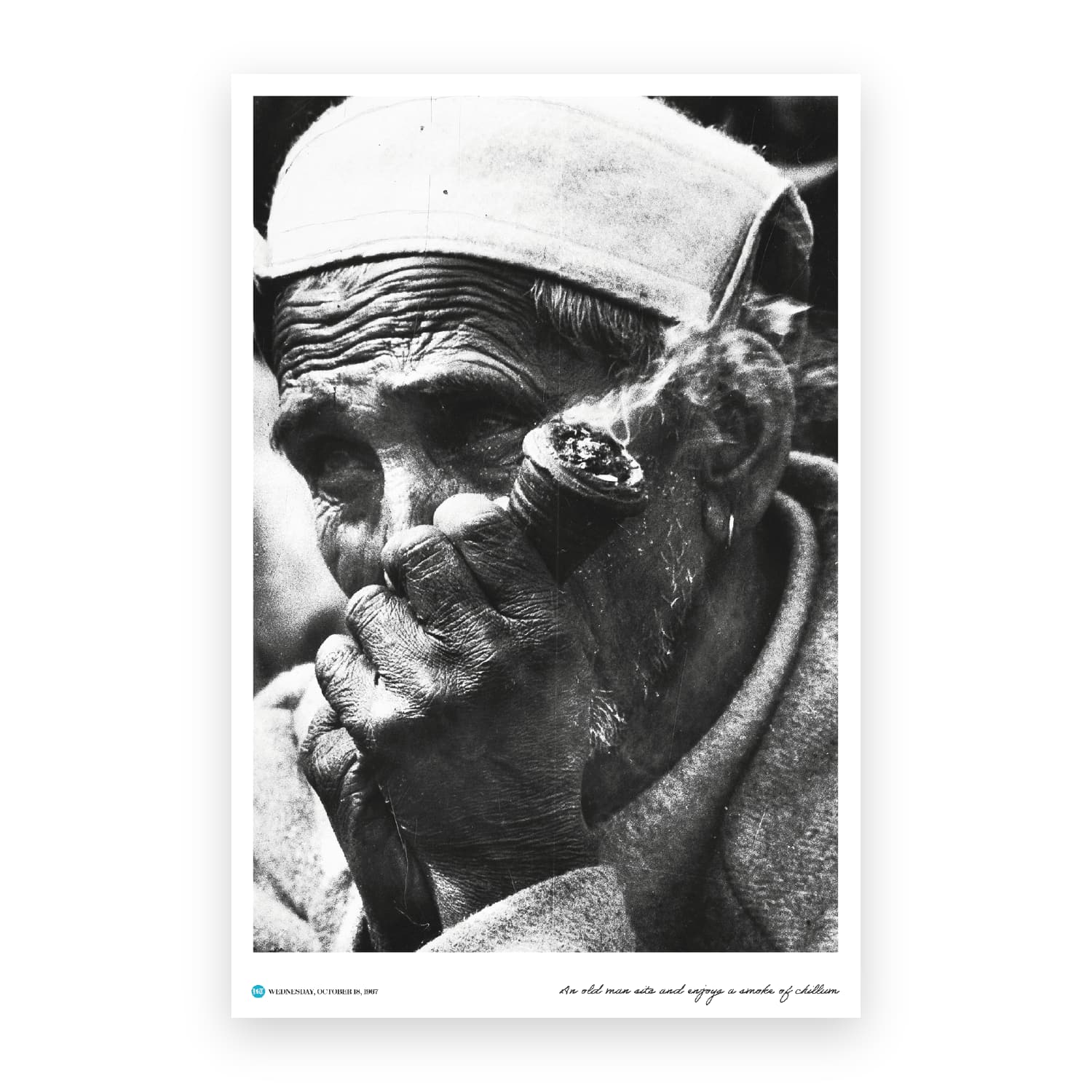 The 'Old Man & His Chillum' Framed Poster - HT Merch