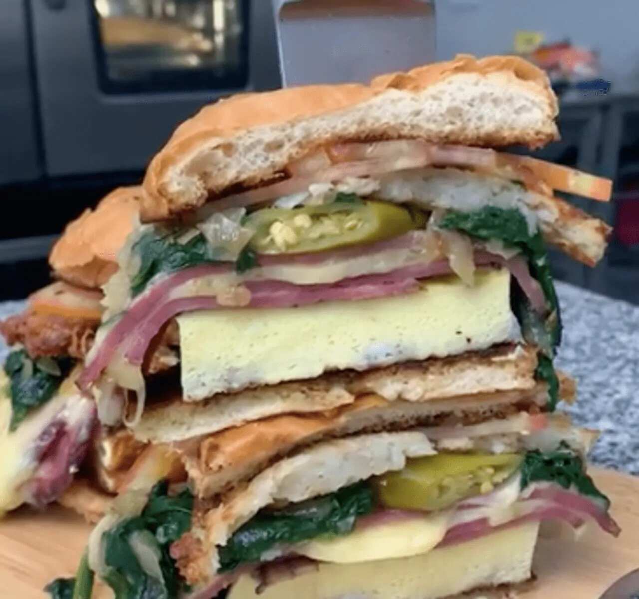 This Loaded Breakfast Sandwich Promises A 'Good Morning' Indeed