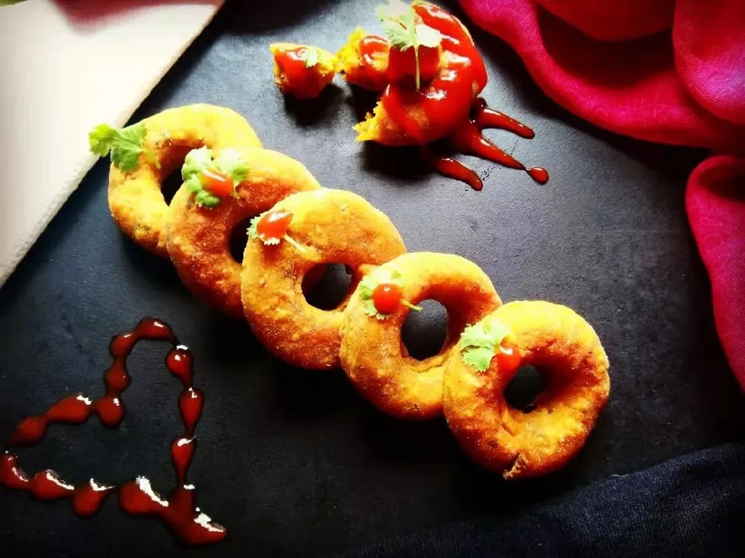 How to make Spicy Raw Banana Ring Recipe