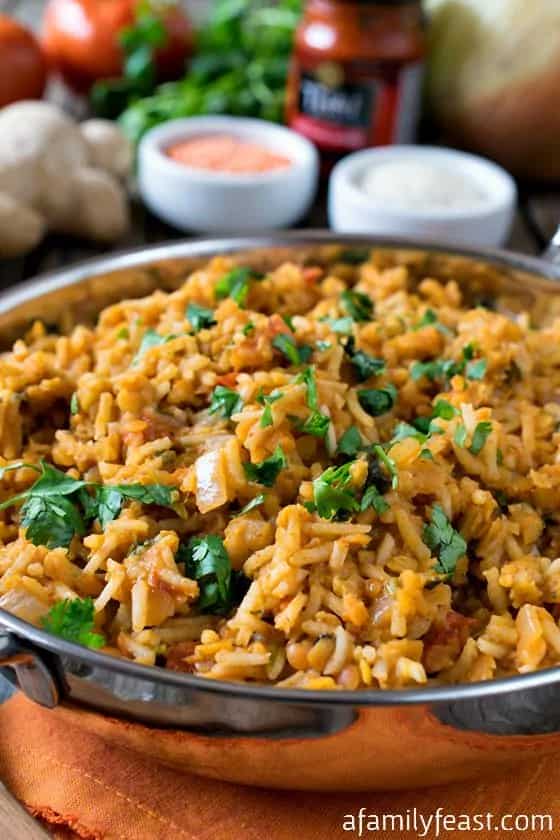 How to make Curried Rice Pilaf With Red Lentils Recipe