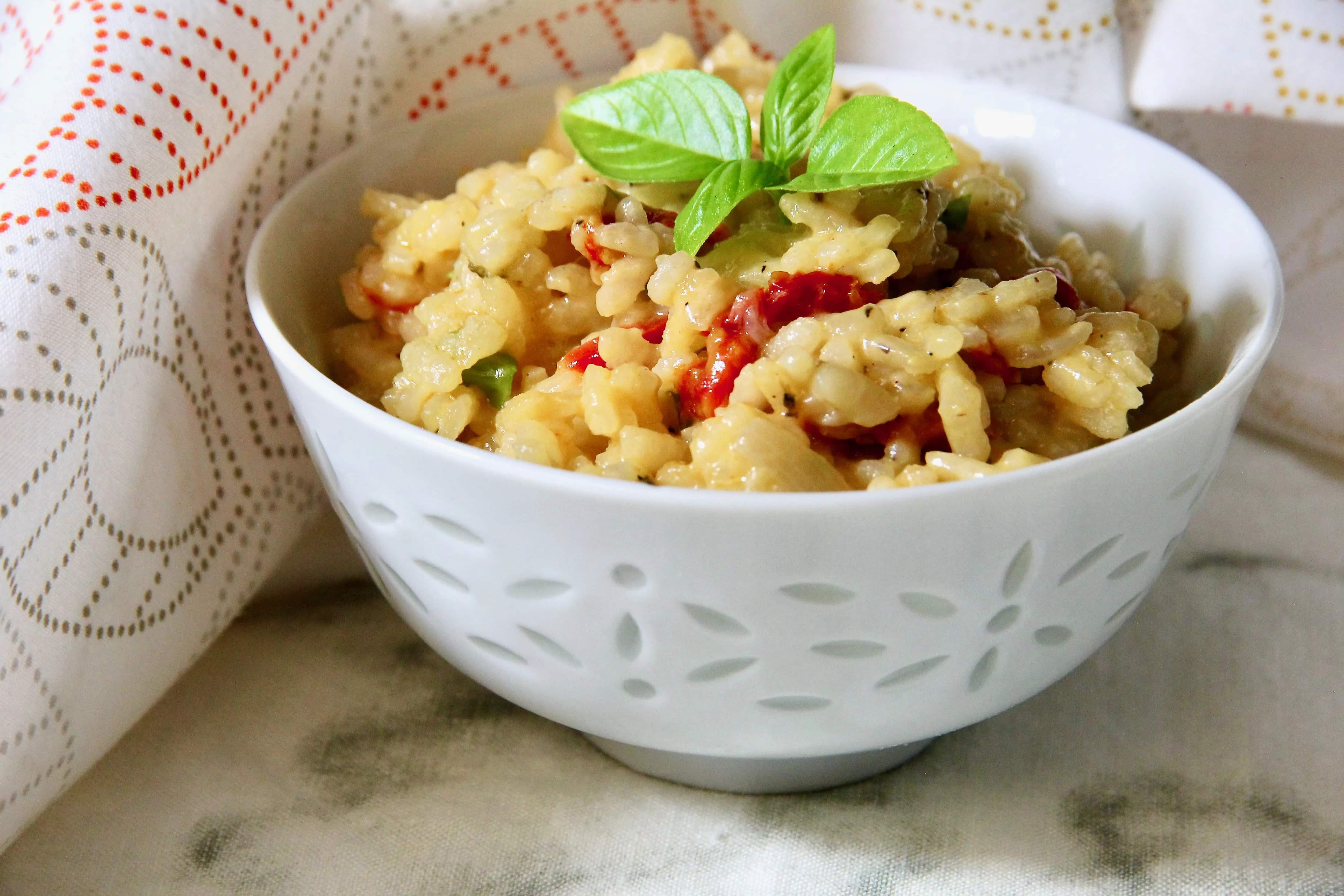 How to make Risotto With Sun-dried Tomatoes And Mozzarella Recipe