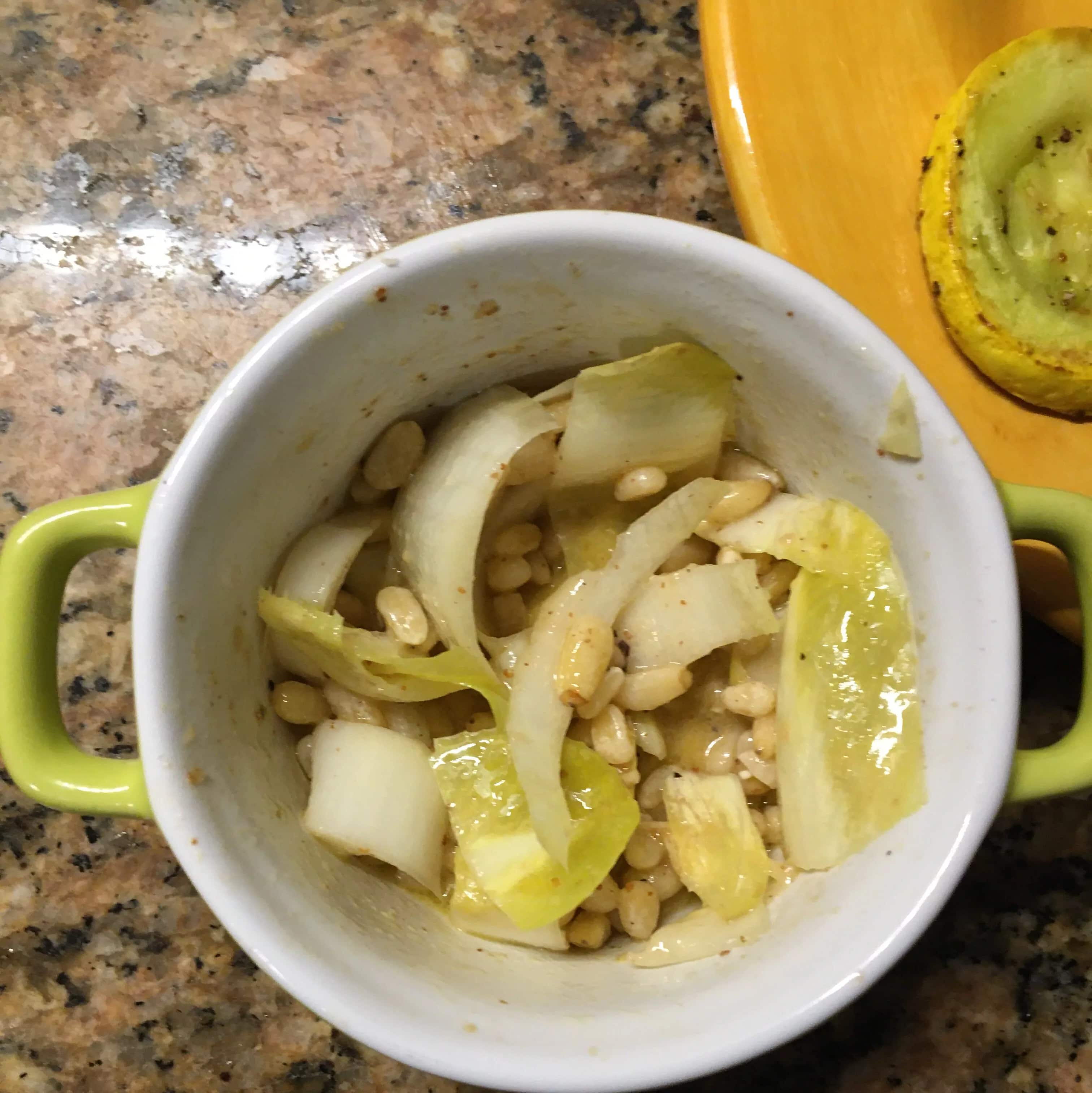 How to make Warm Belgian Endive And Pine Nut Salad Recipe