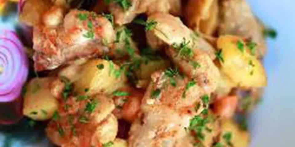 How to make Russian Chicken Stew With Potatoes And Vegetables Recipe