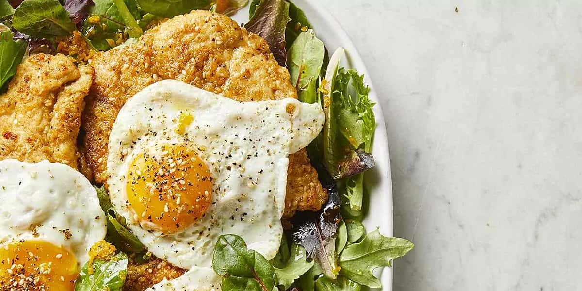 How to make Dukkah Chicken Cutlets And Eggs Recipe