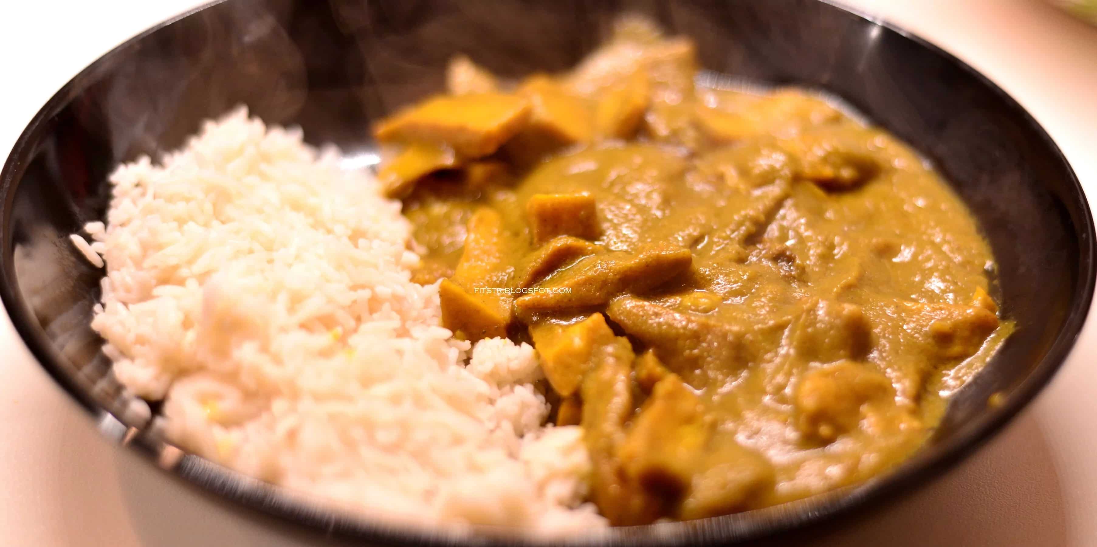 How to make Vegan Seitan Curry With Rice Recipe