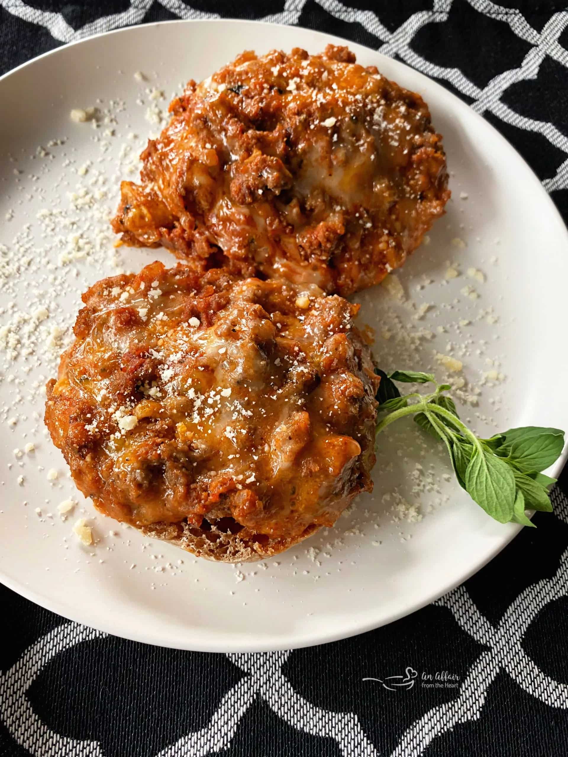 How to make Open Faced Pizza Burgers Recipe