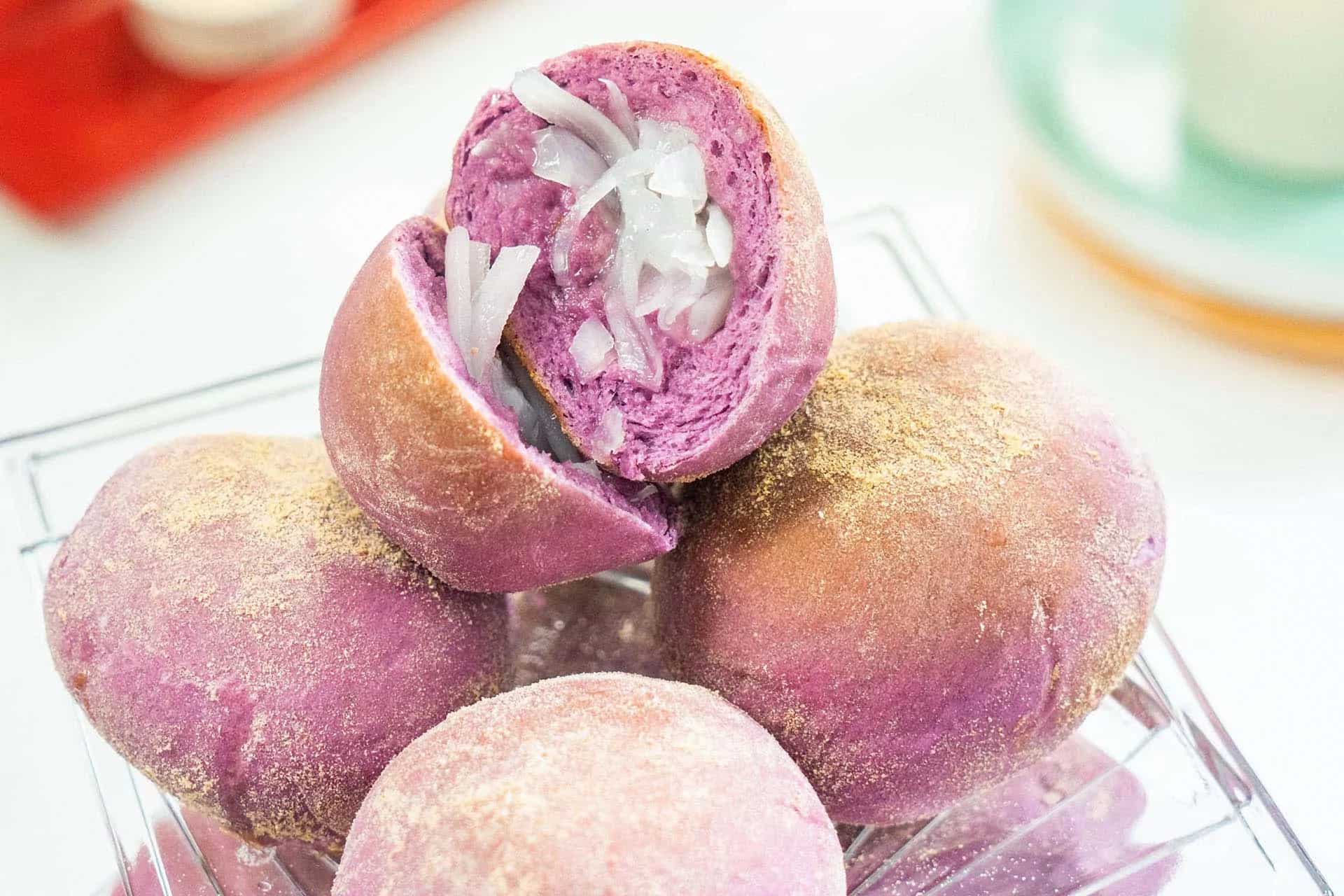 How to make Ube Macapuno Pandesal Recipe