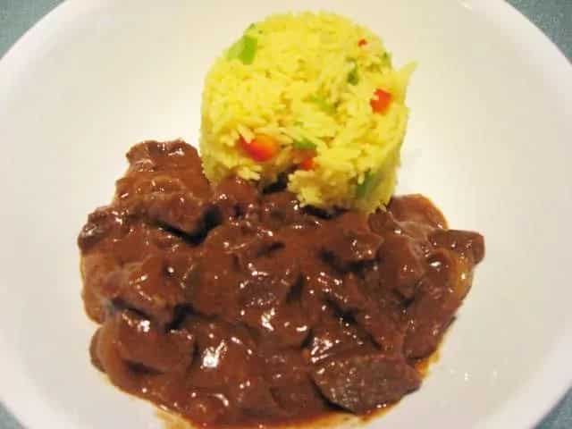 How to make Beef Curry With Saffron Rice Recipe