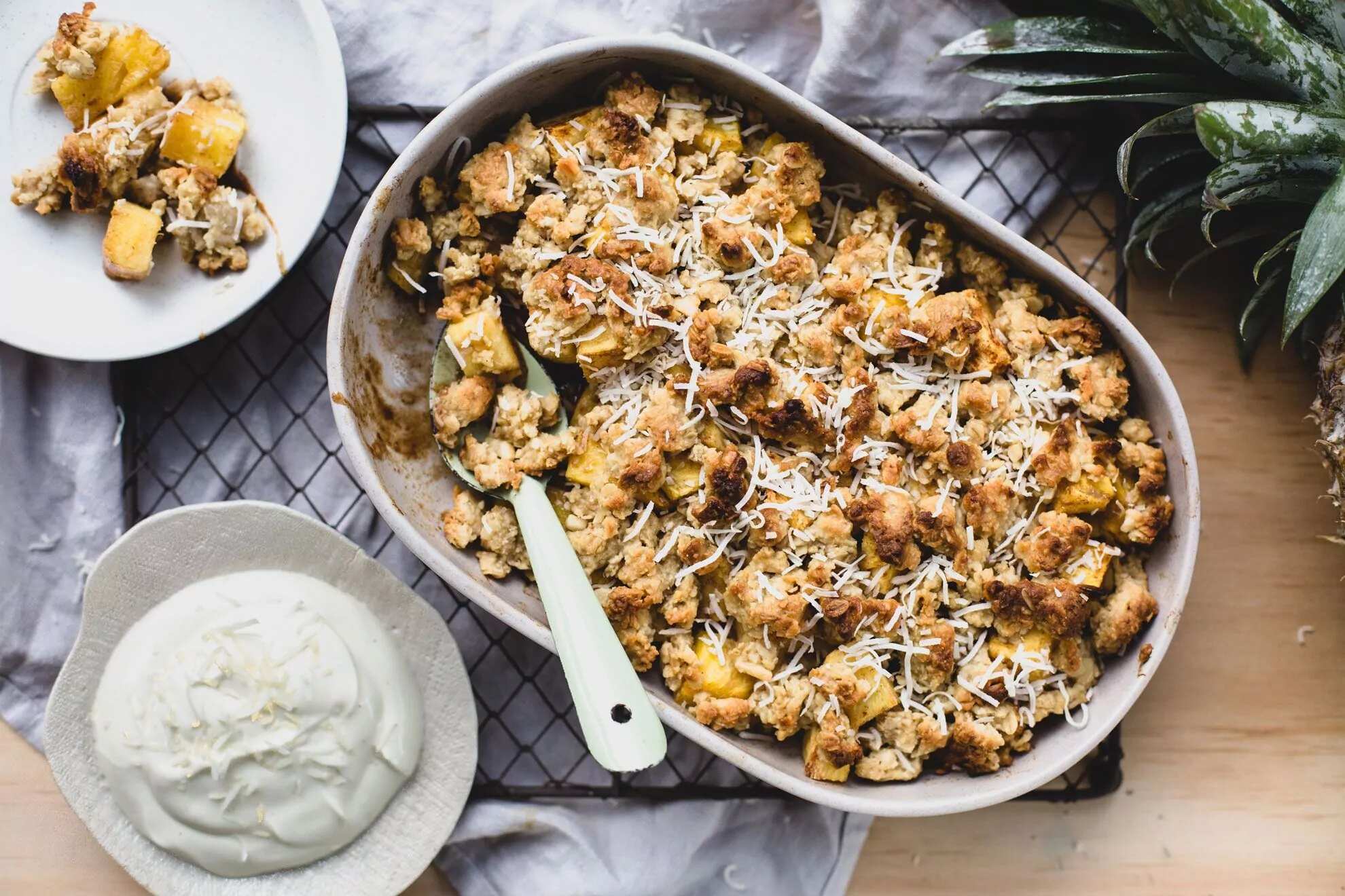 How to make Pineapple Ginger Crumble Recipe