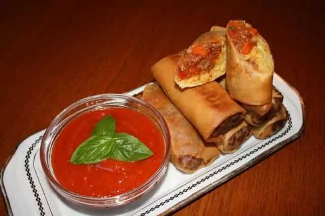 How to make Spag Bol Spring Roll Recipe