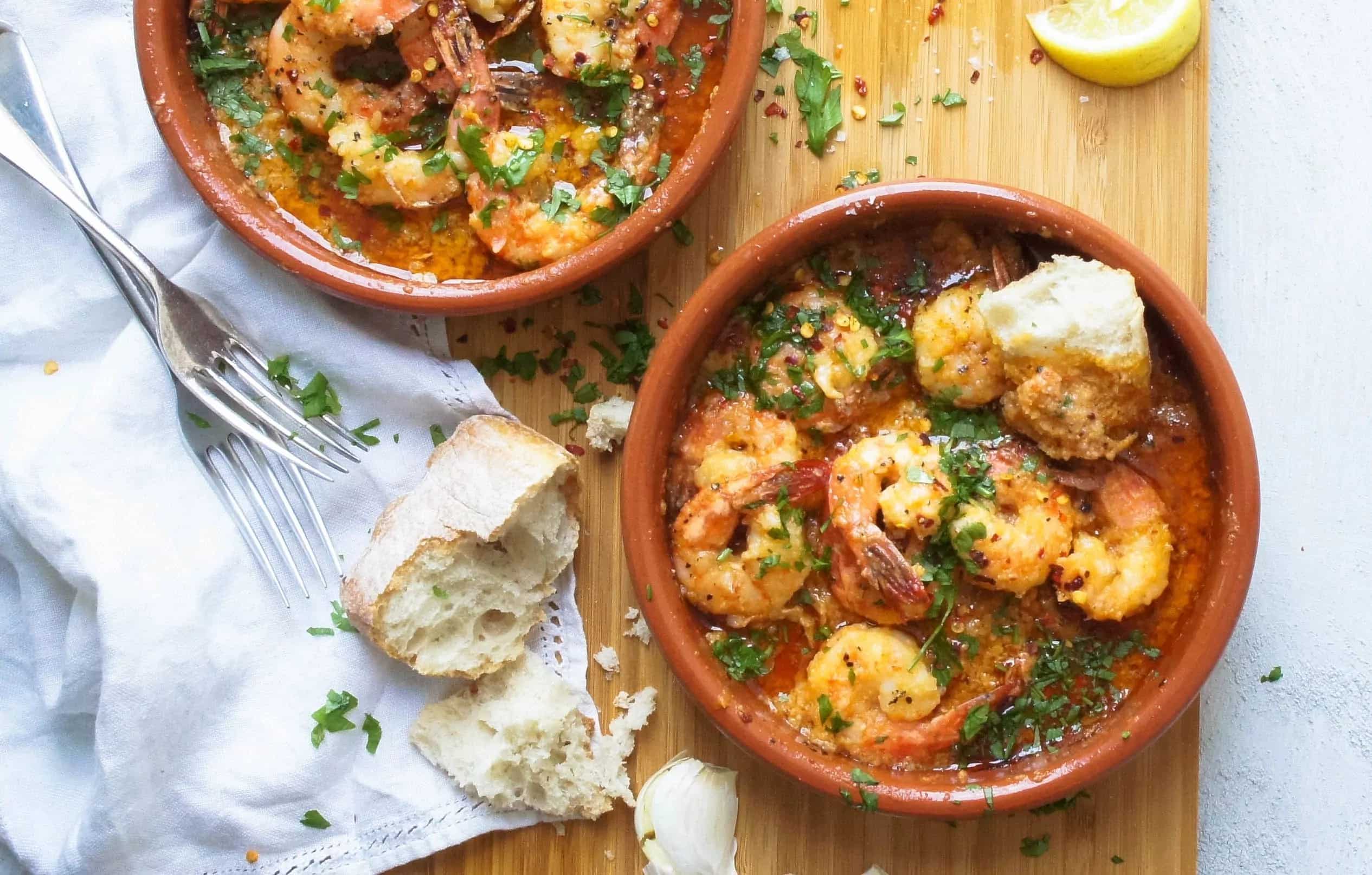 How to make Spanish Garlic Prawns Recipe