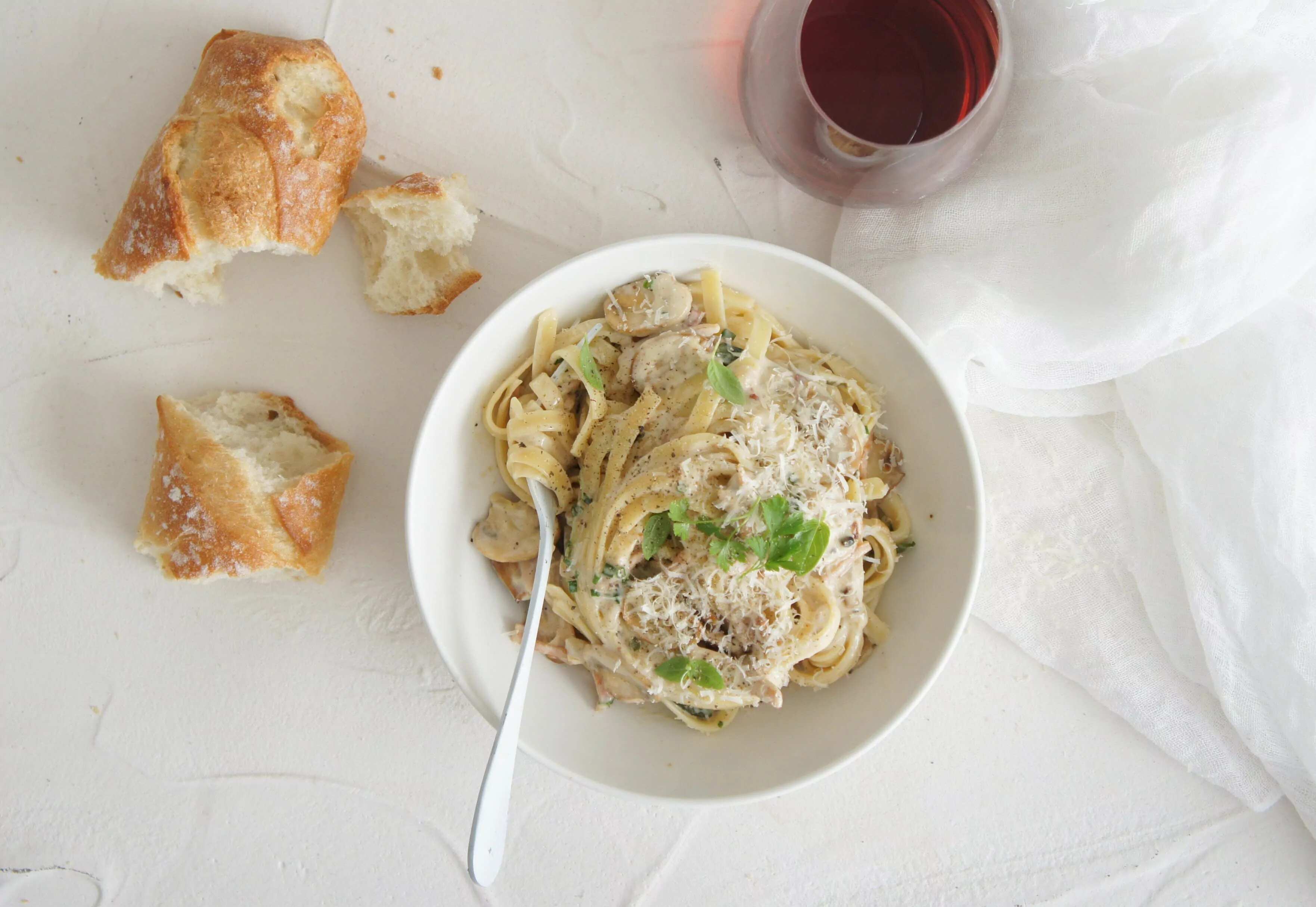 How to make Fettuccine Boscaiola Recipe