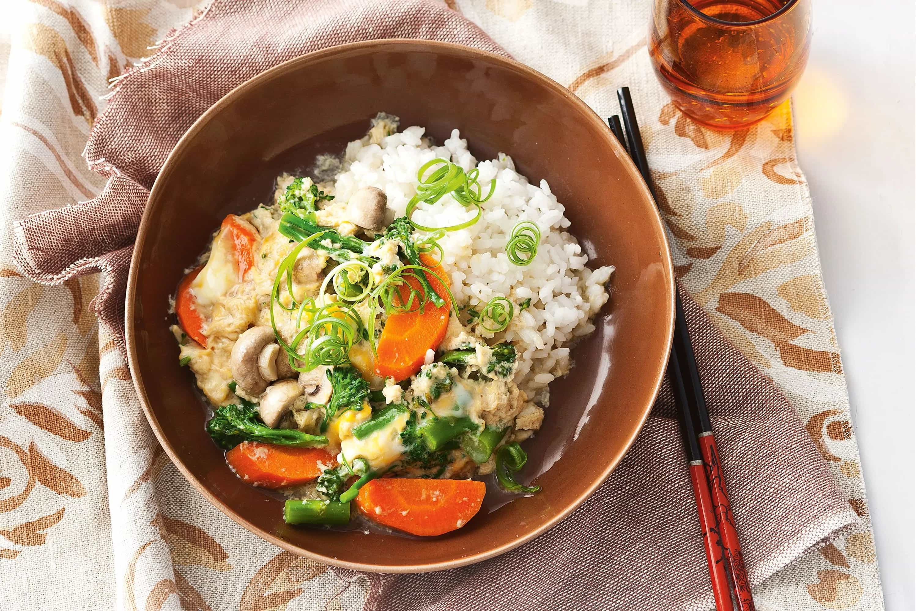 How to make Vegetable Donburi Recipe