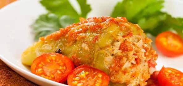 How to make Microwave Stuffed Capsicum Curry Recipe