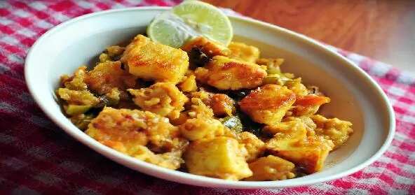 How to make Potato Paneer Pepper Fry Recipe