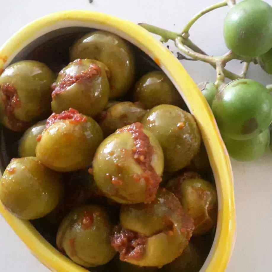 How to make Bafia Gunda (gumberry Pickle) Recipe