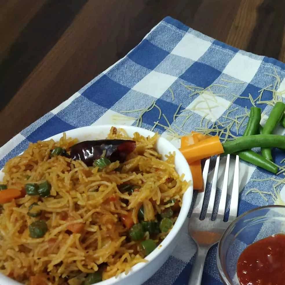 How to make Bambino Vermicelli In Schezwan Fried Rice Style Recipe