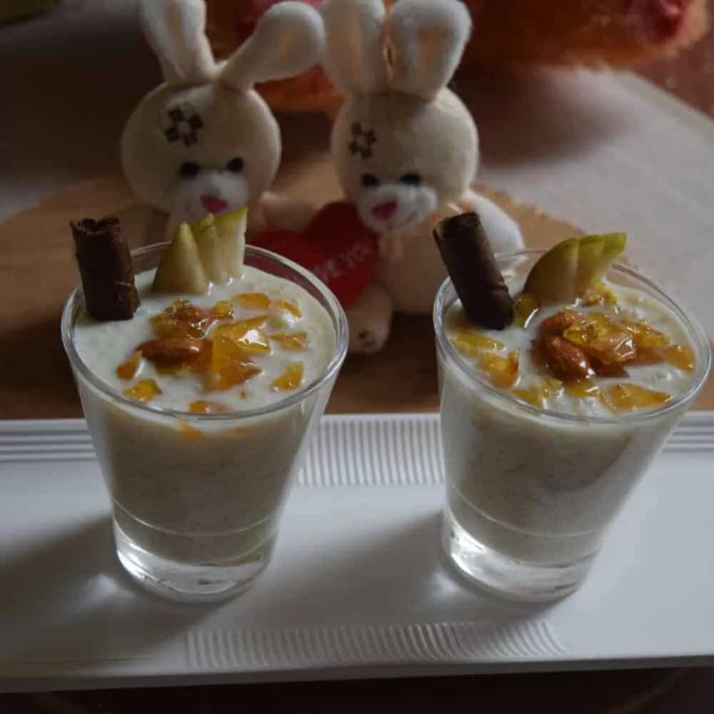 How to make Brown Rice And Pear Pudding/payasam/kheer With Almond ...