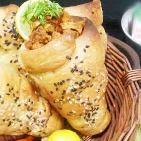 How to make Chicken Chat In Baked Bread Cone Recipe