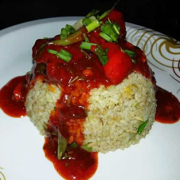 How to make Chicken Manchurian Rice Recipe