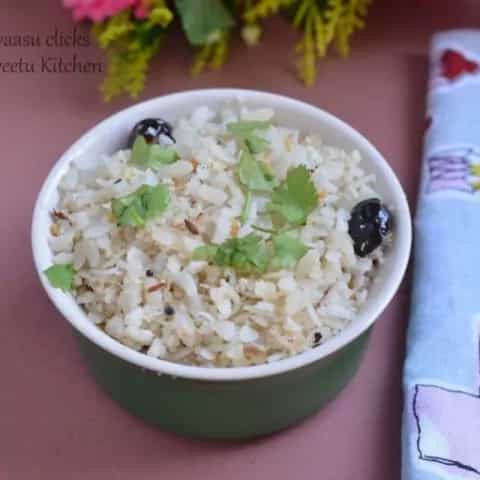 How to make Coconut Poha Recipe
