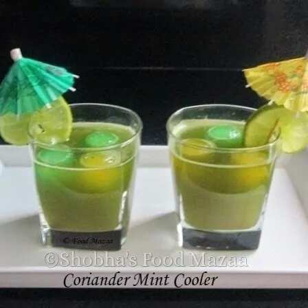 How to make Coriander Mint Cooler Recipe