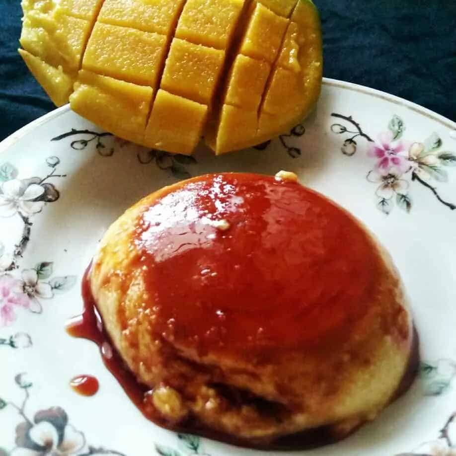 How to make Eggless Mango Cream Caramel Recipe