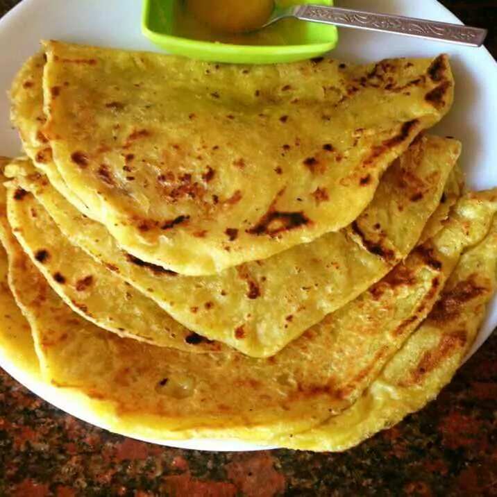 How to make Genaseen Holige (sweetpotato Poli) Recipe
