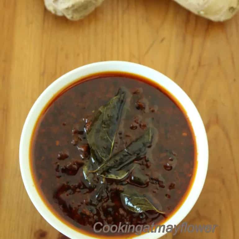 How to make Inji Puli/ginger Cooked In Tamarind And Jaggery Recipe
