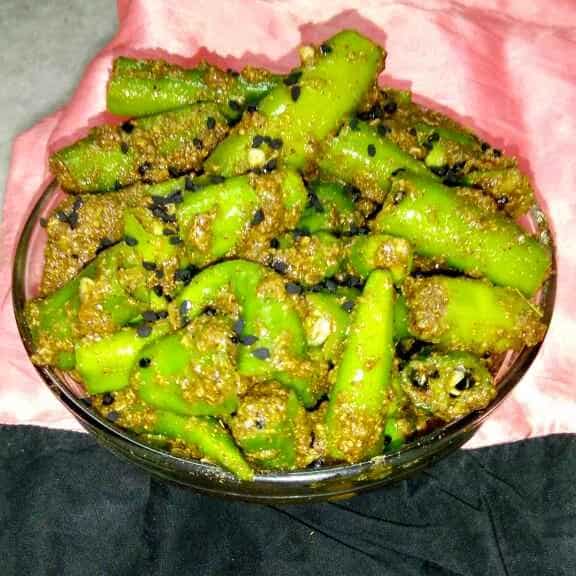 How to make Instant Green Chilli Sweet And Sour Pickle Recipe