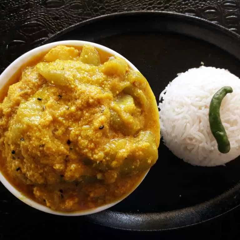 How to make Jhinge Aloo Posto (ridge Gourd) Recipe