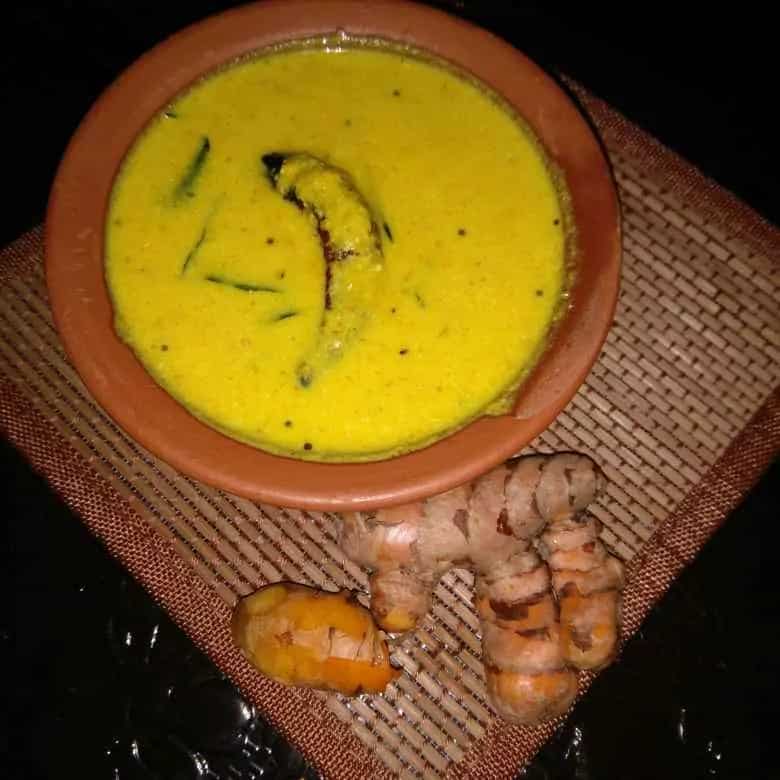 How to make Kachi Haldi Ki Kadhi/raw Turmeric Plain Kadhi Recipe