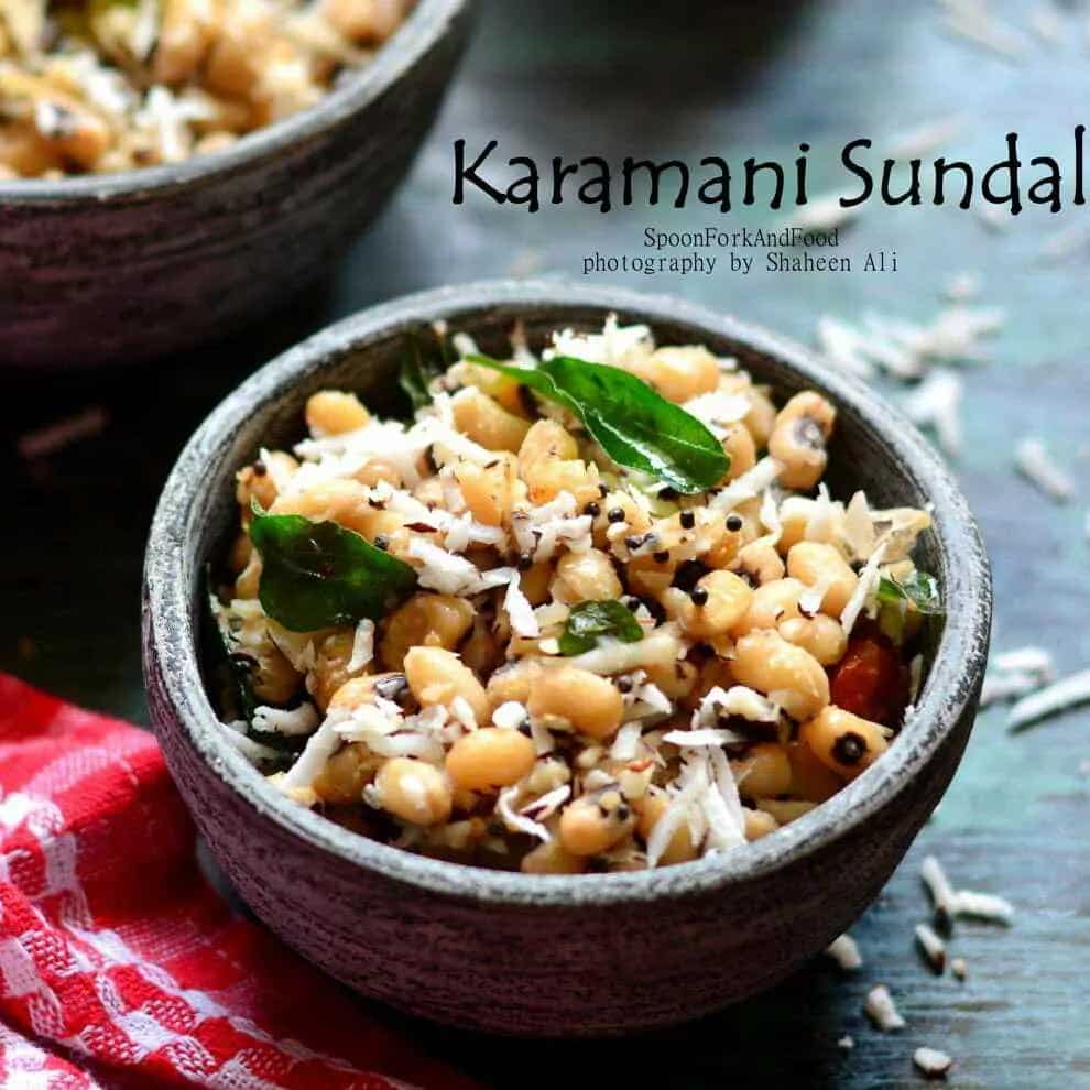 How to make Karamani Sundal-lobia Sundal Recipe