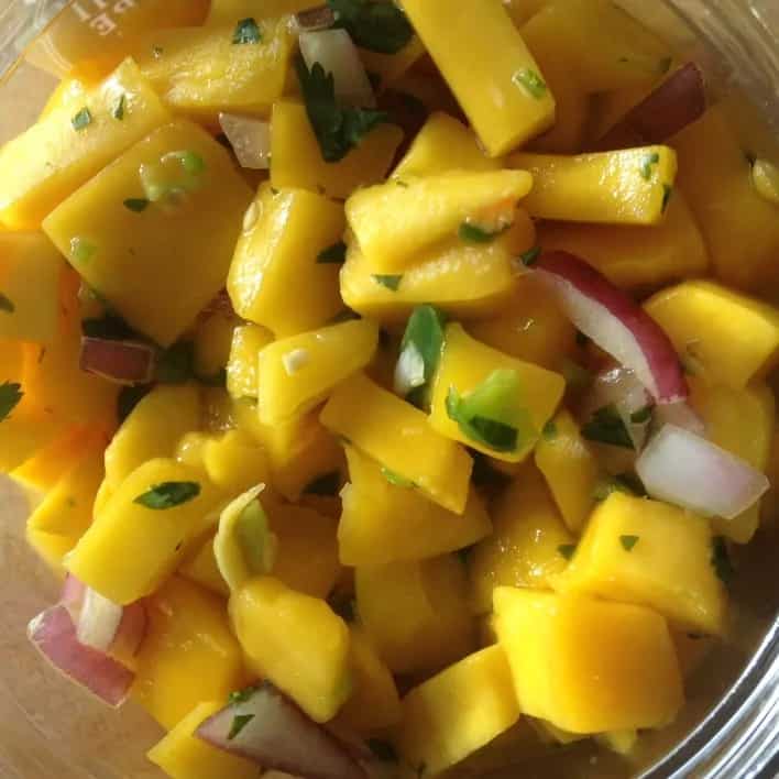 How to make Mango Salsa/fruit Chaat Recipe