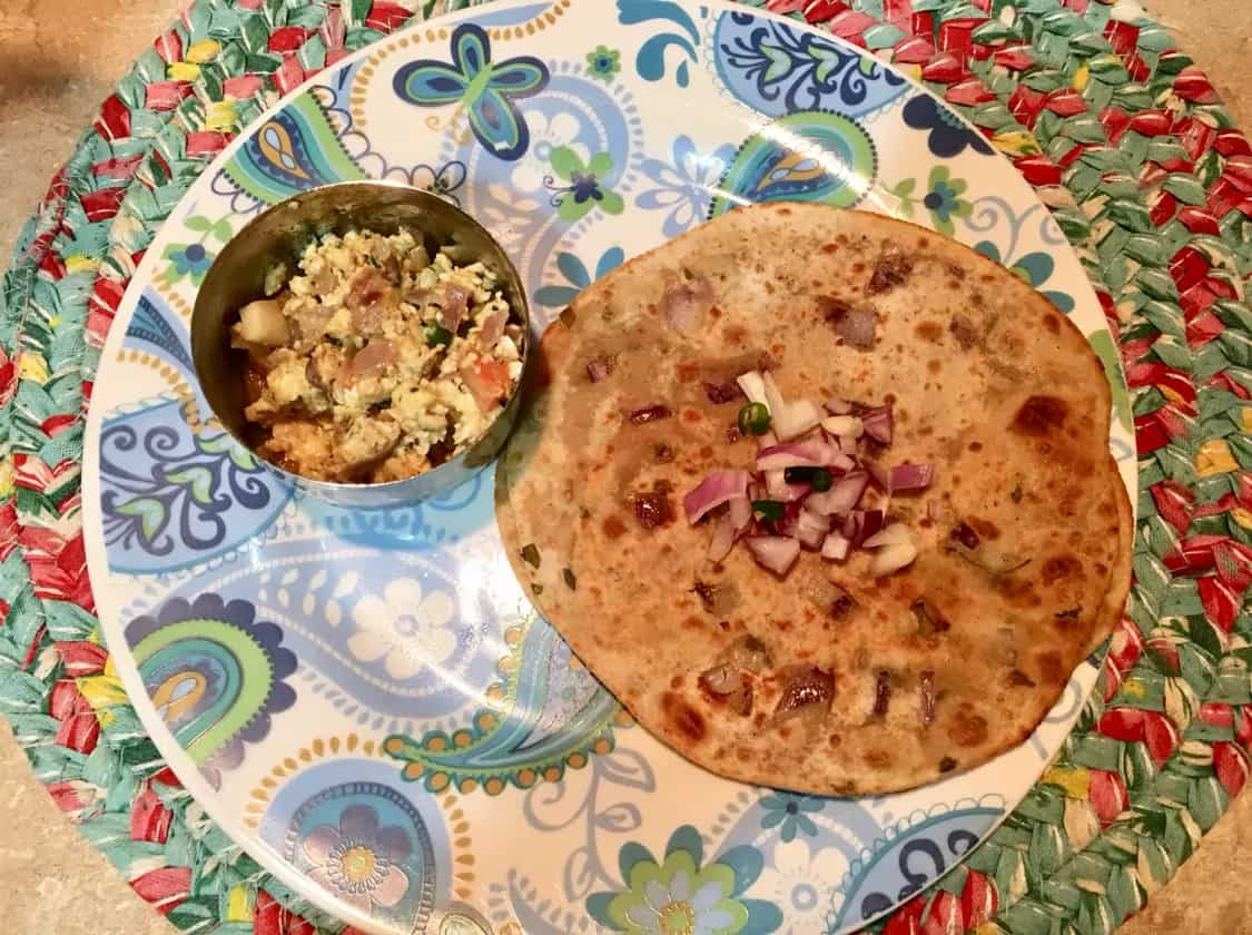 How to make Methi Onion Paratha Recipe