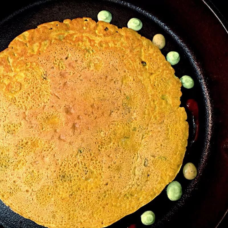 How to make Moong Dal Chilla (yellow Lentils Indian Style Pancake) Recipe