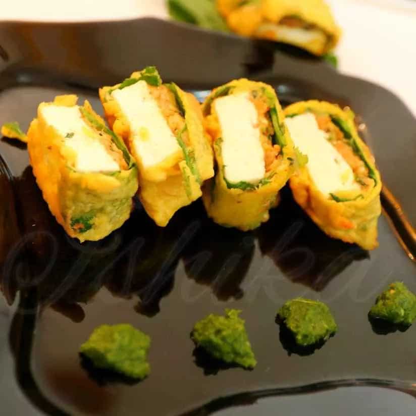 How to make Multi Layered Paneer Parcels Recipe