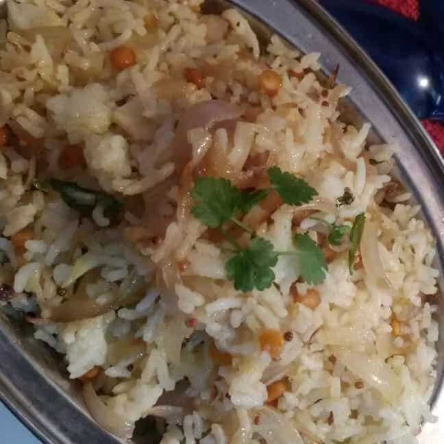 How to make Mustard Onion Fried Rice Recipe