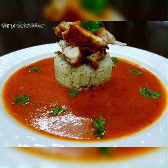 How to make Narangi Chicken With Herbed Rice Recipe