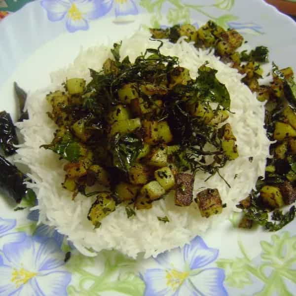 How to make Neem Aloo Bhaja Recipe