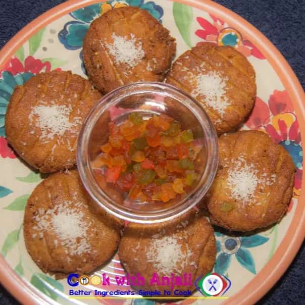 How to make Oats & Jaggery Thekua (khajur) Recipe