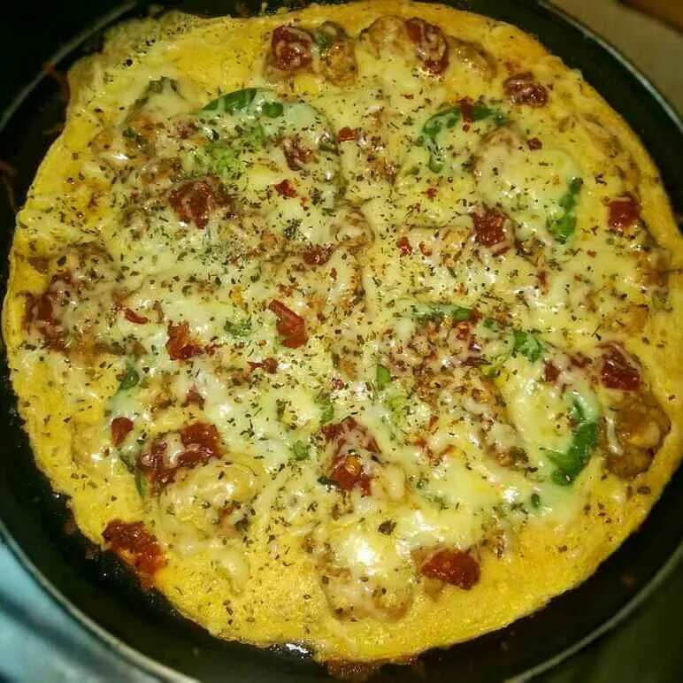 How to make Omelete Pizza Recipe