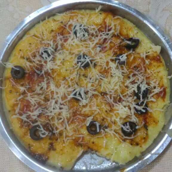 How to make Pizza Rawa Besan Dhokla Recipe