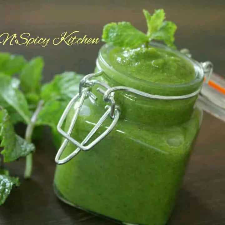 How to make Pudina Kairi Chutney Recipe
