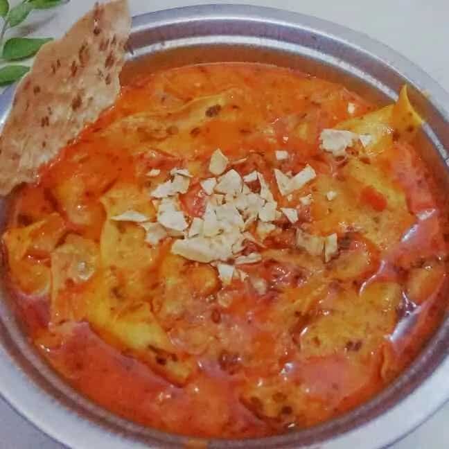 How to make Rajasthani Dahi Papad Ki Sabji Recipe