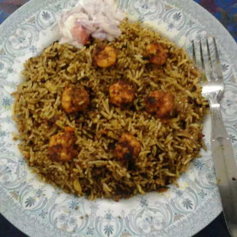 How to make Rice In Fried Fish Masala Recipe