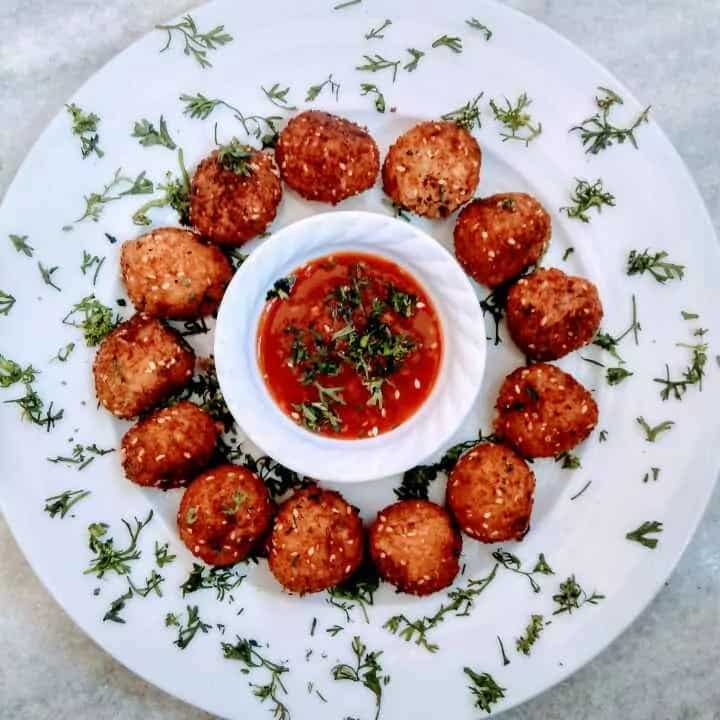 How to make Rice Manchurian Balls Recipe