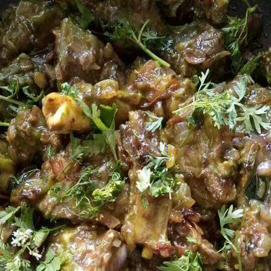 How to make Roasted Hariyali Mutton Recipe